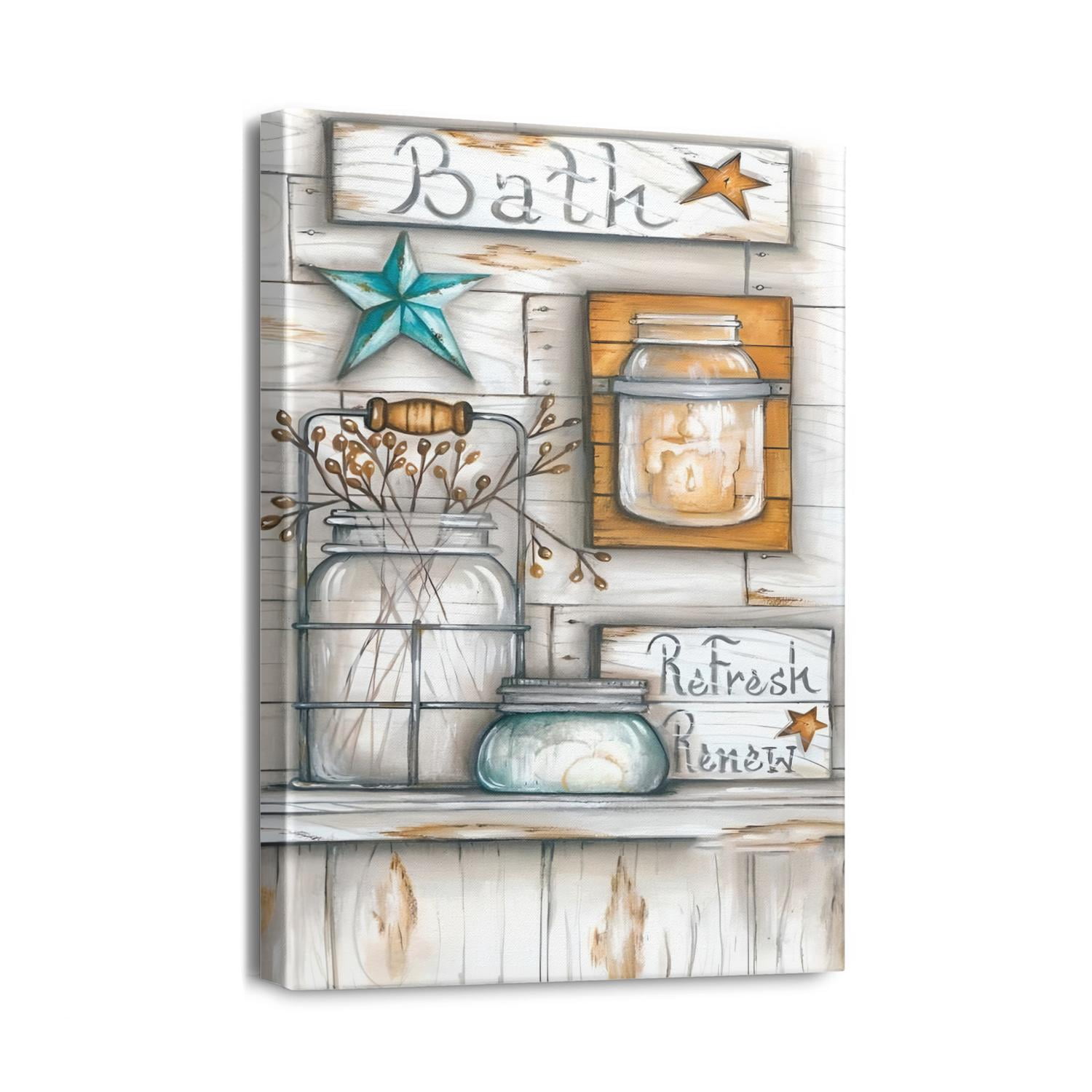 Uplift Your Bathroom Aesthetic - Rustic Farmhouse Decor, Relax Soak ...