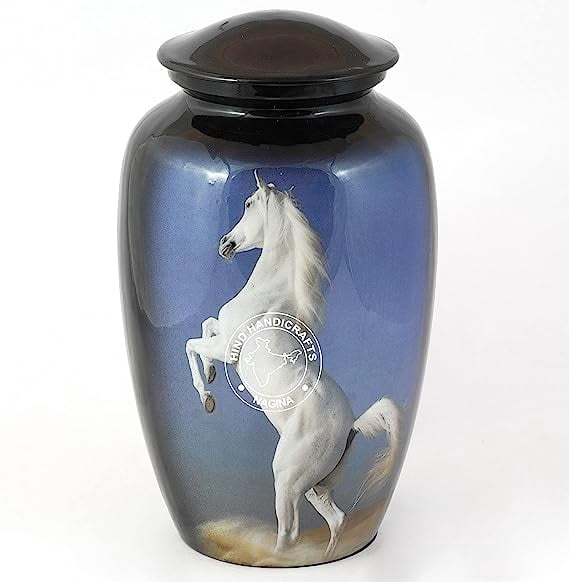 Cremation Urn for Cremated Human Ash Remains Storage | Uplifted Horse ...