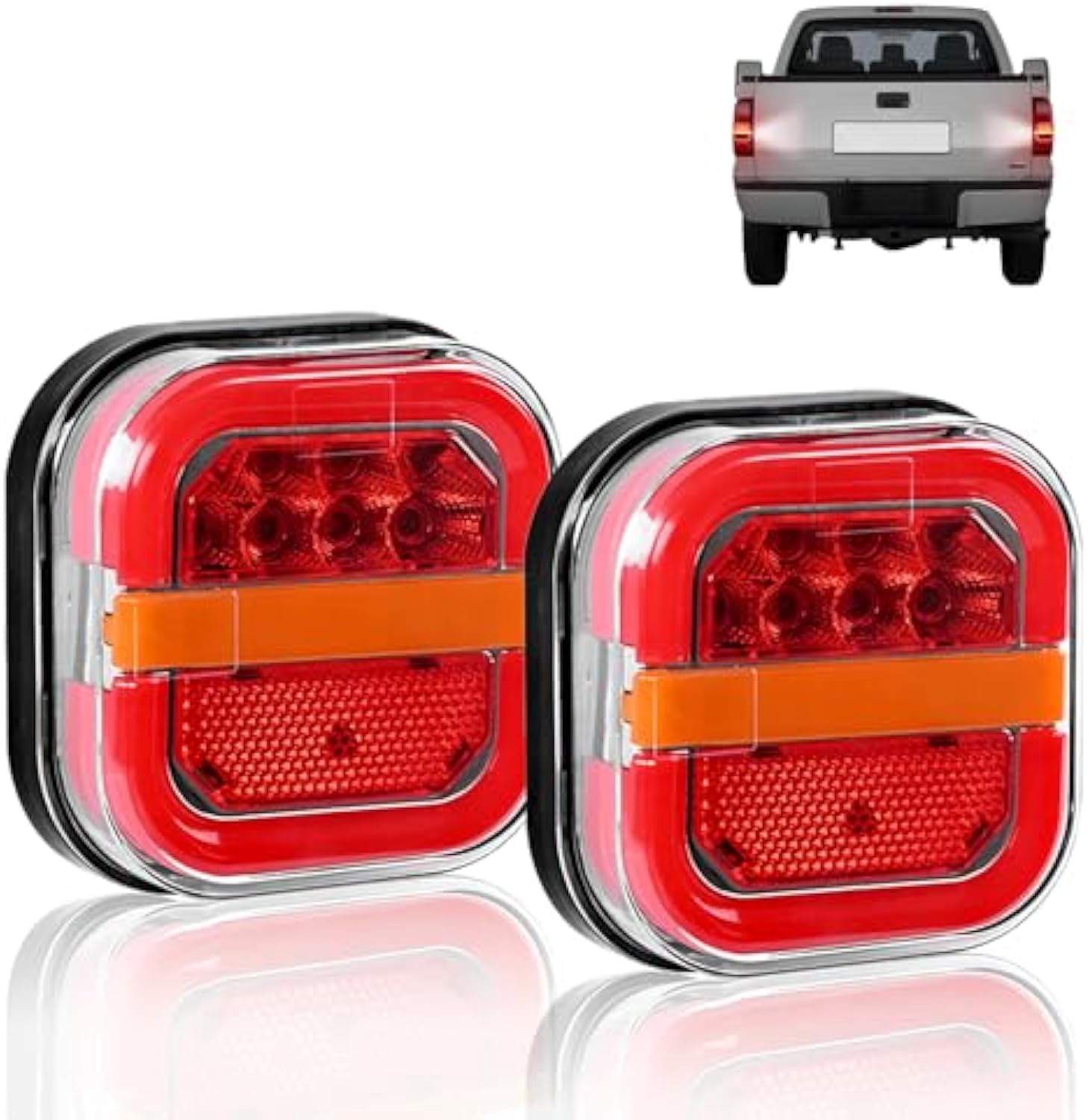 Upliftjoys 7 Wireless Trailer Lights Kit, Magnetic Wireless LED Tail ...