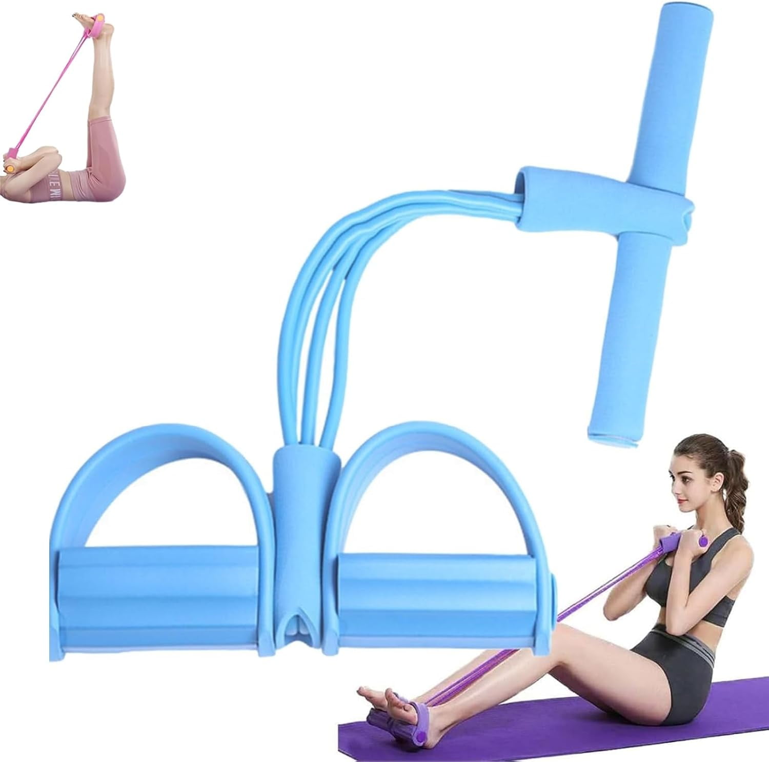 Upliftjoys Exerciser, 4 Tube Pedal Ankle Puller, 2025 New Pedal ...