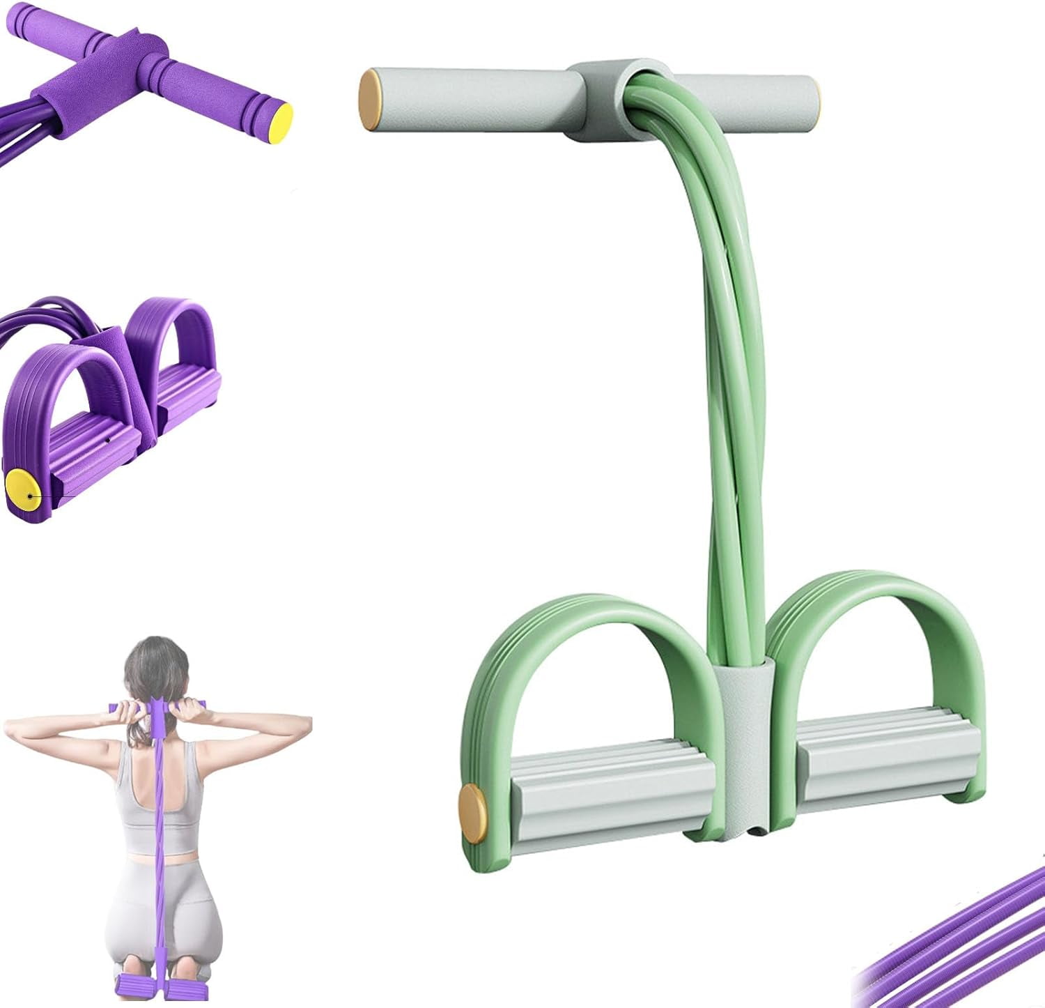 Upliftjoys Exerciser, Fitness Resistance Bands, Pedal Ankle Puller ...