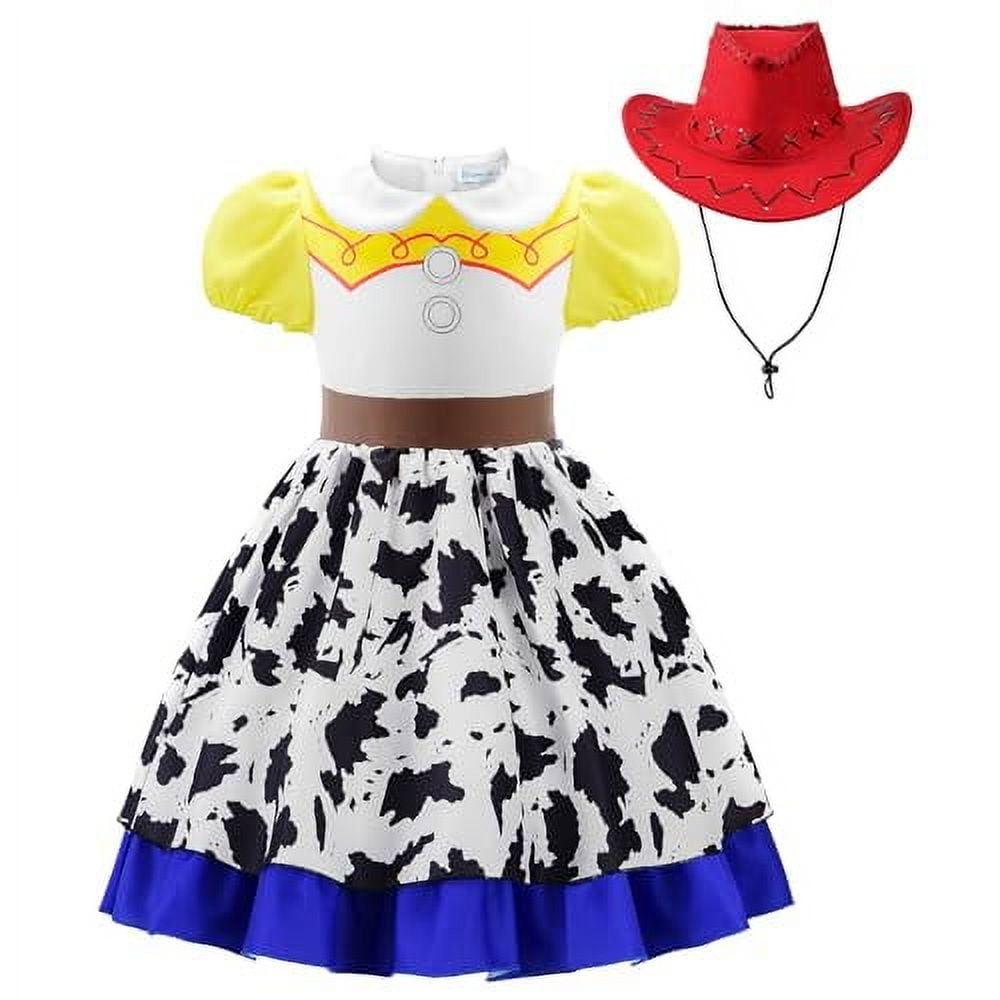 Uplus ME Cowgirl Costume Girls Cowgirl Dress Jessie Costume Halloween Birthday Party Princess ...