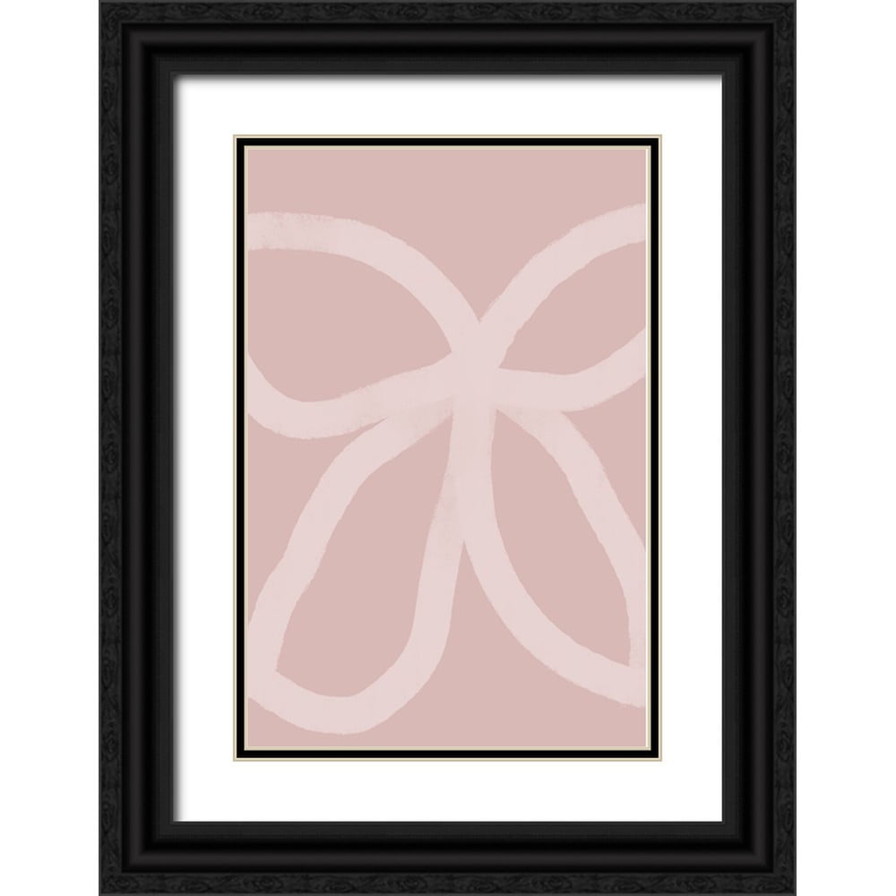 Uplusmestudio 11x14 Black Ornate Wood Framed with Double Matting Museum Art Print Titled ...