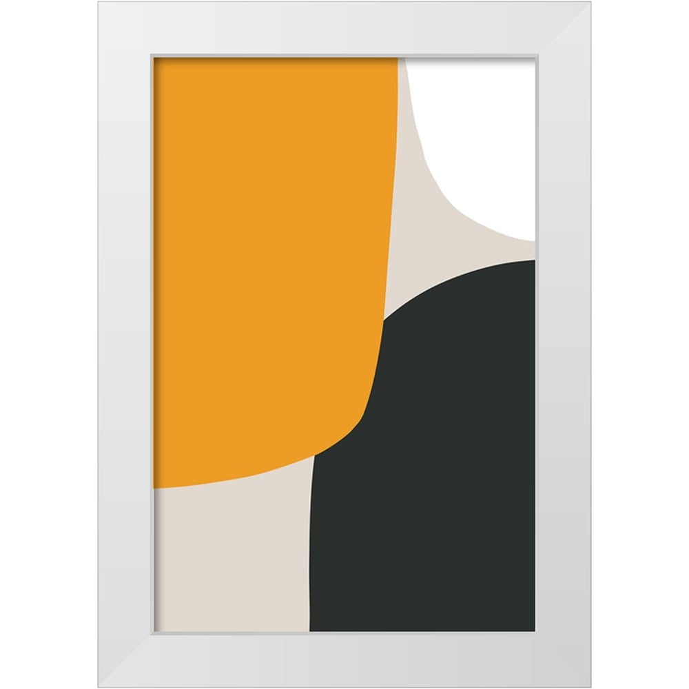 Uplusmestudio 11x14 White Modern Wood Framed Museum Art Print Titled - Time Of Your Life ...