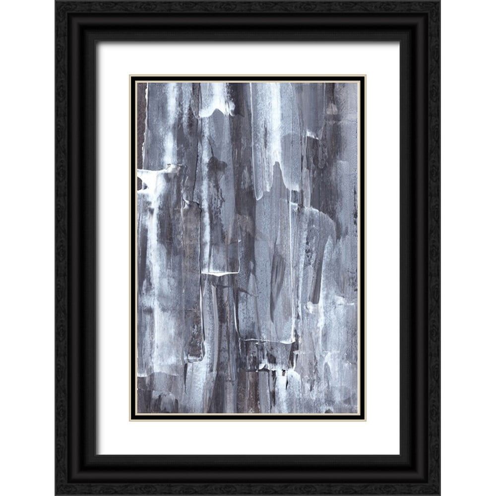 Uplusmestudio 13x18 Black Ornate Wood Framed with Double Matting Museum Art Print Titled ...