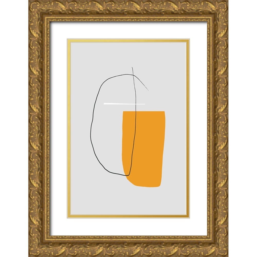 Uplusmestudio 13x18 Gold Ornate Wood Framed with Double Matting Museum Art Print Titled - All ...