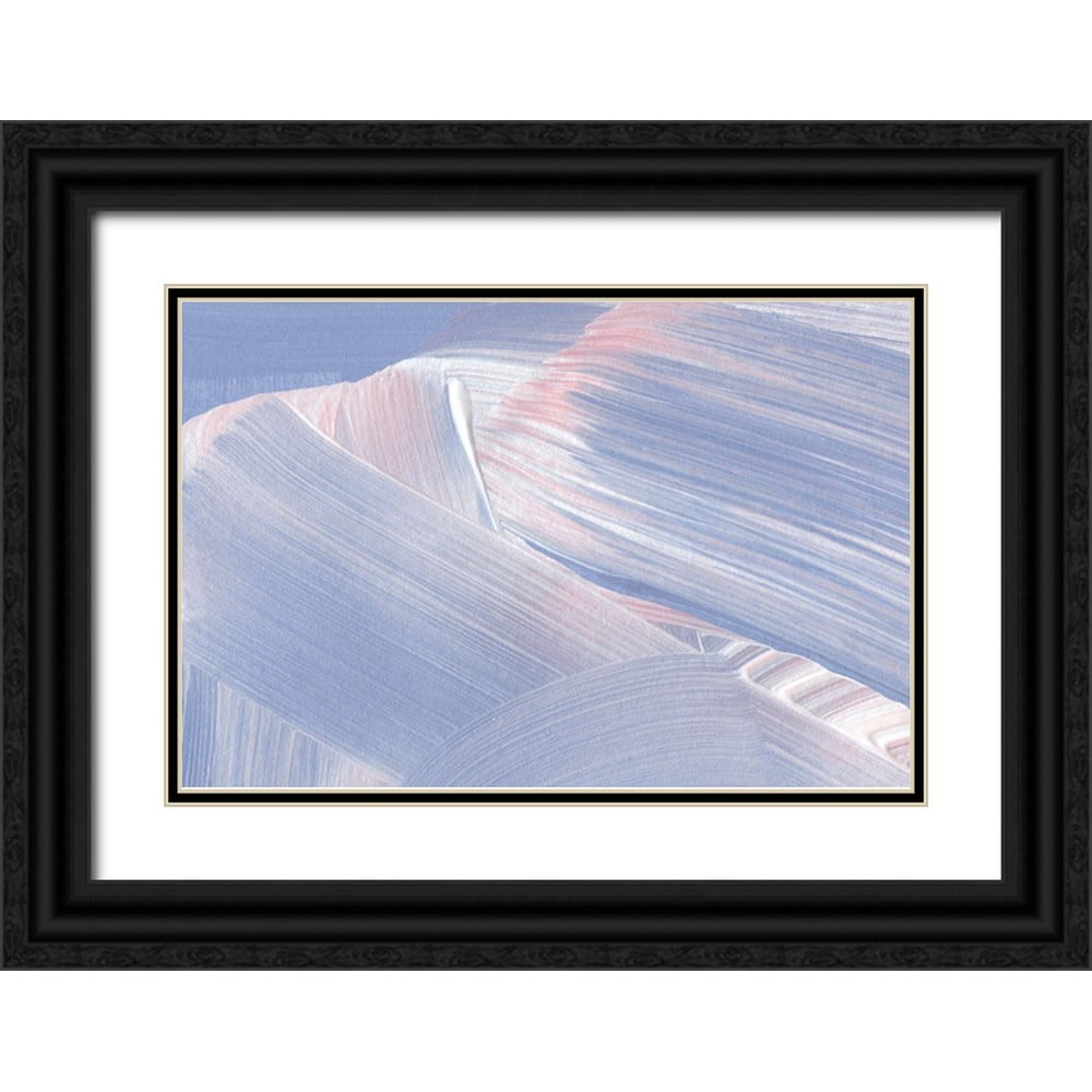 Uplusmestudio 14x11 Black Ornate Wood Framed with Double Matting Museum Art Print Titled ...