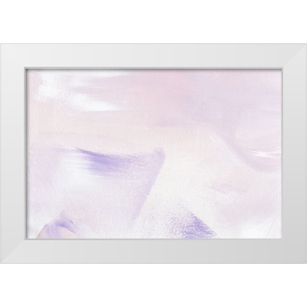 Uplusmestudio 14x11 White Modern Wood Framed Museum Art Print Titled - Pastel Flow No 2 ...