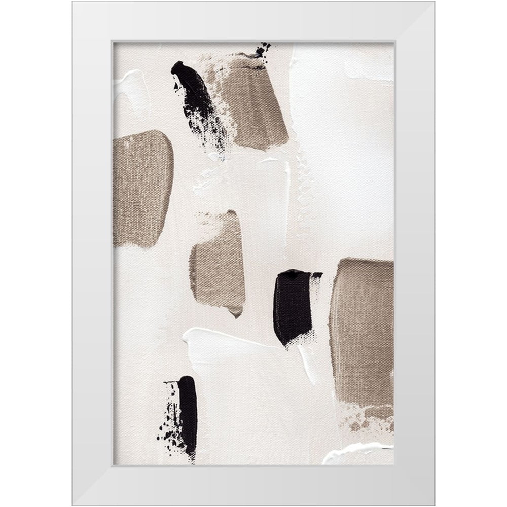 Uplusmestudio 17x24 White Modern Wood Framed Museum Art Print Titled ...