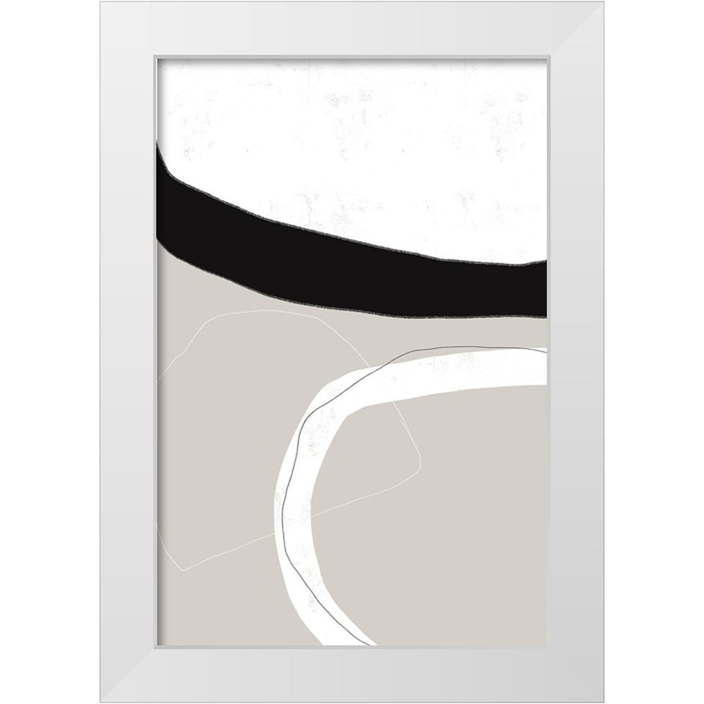 Uplusmestudio 17x24 White Modern Wood Framed Museum Art Print Titled ...
