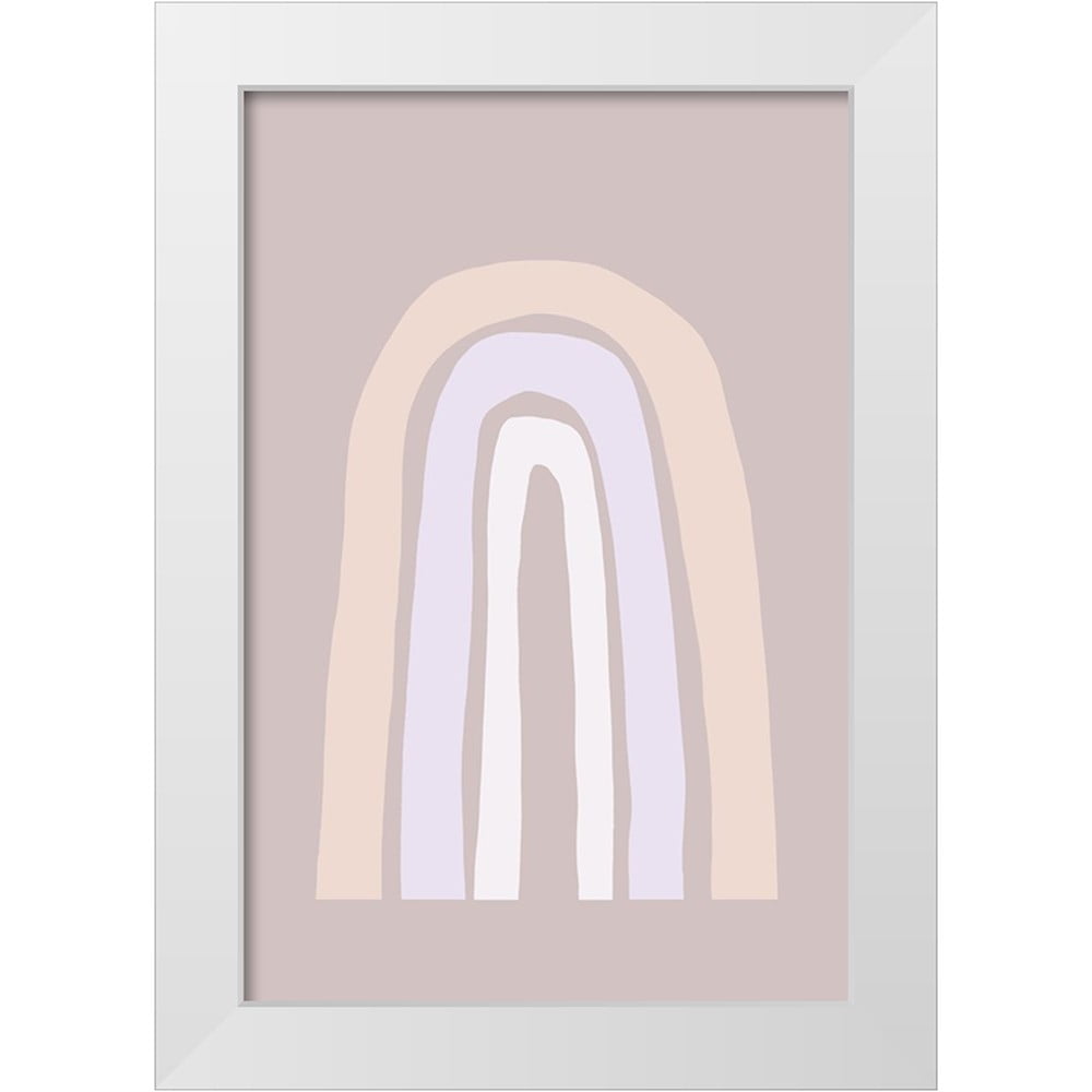 Uplusmestudio 17x24 White Modern Wood Framed Museum Art Print Titled ...
