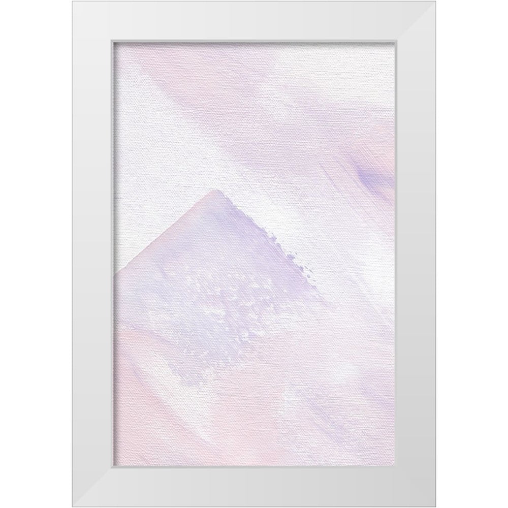 Uplusmestudio 17x24 White Modern Wood Framed Museum Art Print Titled - Pastel Flow No 3 ...