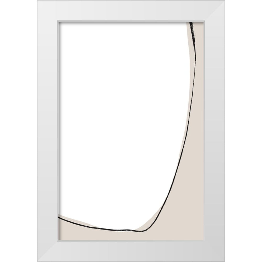 Uplusmestudio 17x24 White Modern Wood Framed Museum Art Print Titled - Slow Down - Walmart.com