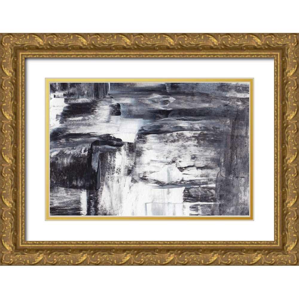 Uplusmestudio 18x13 Gold Ornate Wood Framed with Double Matting Museum Art Print Titled ...