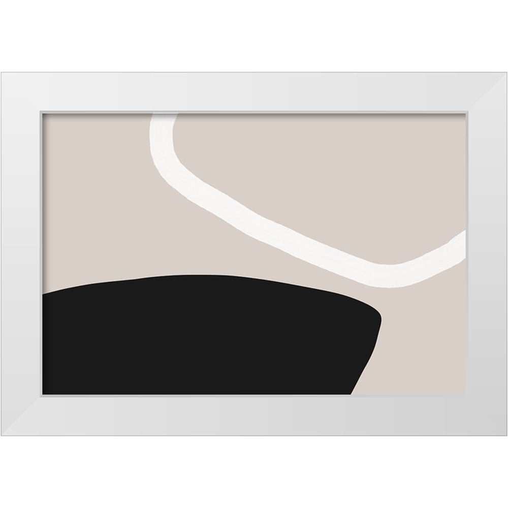 Uplusmestudio 18x13 White Modern Wood Framed Museum Art Print Titled - Here With You - Walmart.com