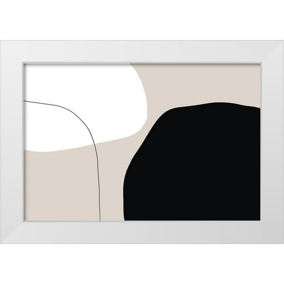 Uplusmestudio 18x13 White Modern Wood Framed Museum Art Print Titled - Pairing - Walmart.com