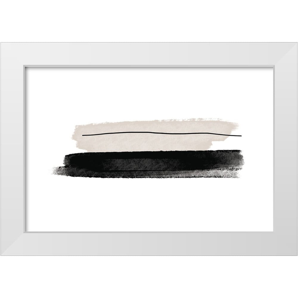 Uplusmestudio 18x13 White Modern Wood Framed Museum Art Print Titled - Two Plus One - Walmart.com