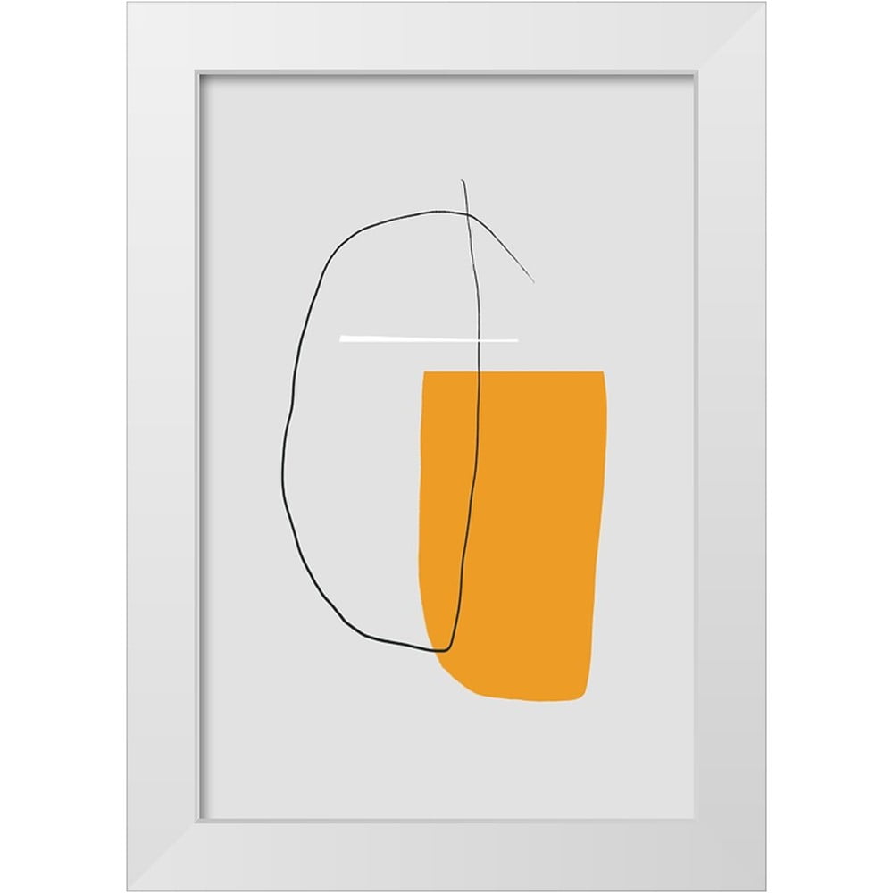 Uplusmestudio 23x32 White Modern Wood Framed Museum Art Print Titled - All That Matters ...