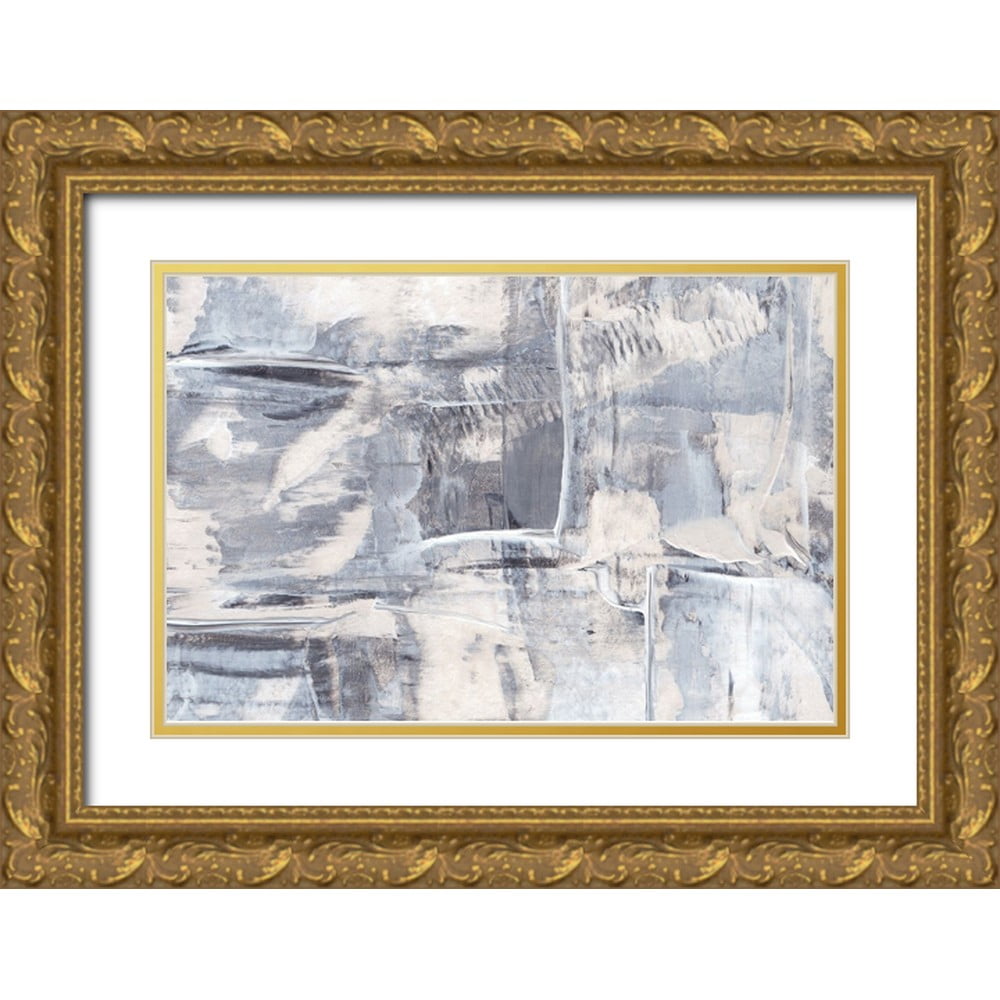 Uplusmestudio 24x17 Gold Ornate Wood Framed with Double Matting Museum Art Print Titled ...