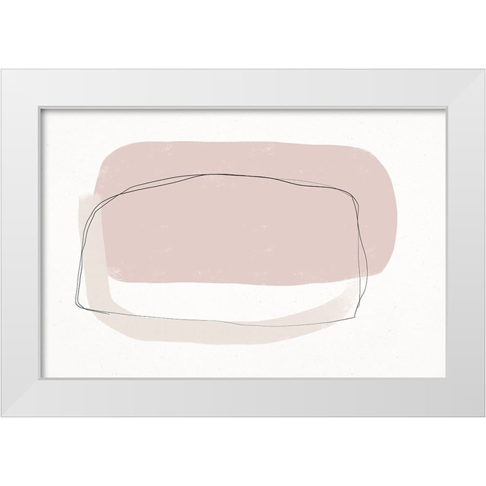 Uplusmestudio 24x17 White Modern Wood Framed Museum Art Print Titled - Abstract Bond - Walmart.com