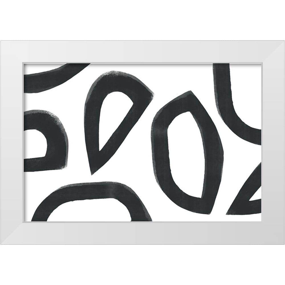 Uplusmestudio 24x17 White Modern Wood Framed Museum Art Print Titled - Going Abstract - Walmart.com