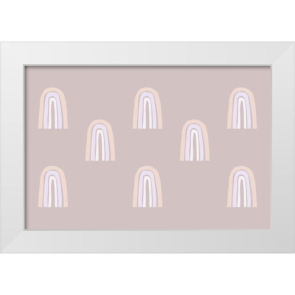 Uplusmestudio 32x23 White Modern Wood Framed Museum Art Print Titled ...