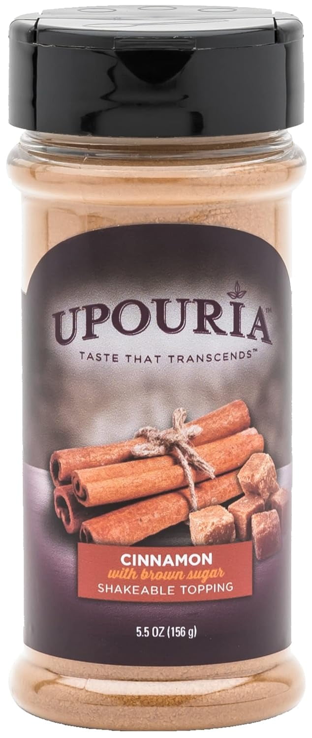 Upouria Cinnamon with Brown Sugar Shakeable Topping, 5.5 Ounce Bottle ...