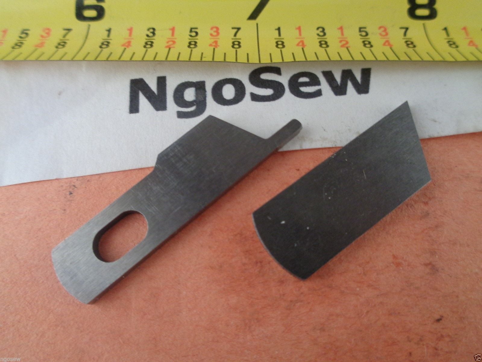 Upper 1250004237 And Lower #1250014229 Knife Blade WHITE SERGER SL34 ...
