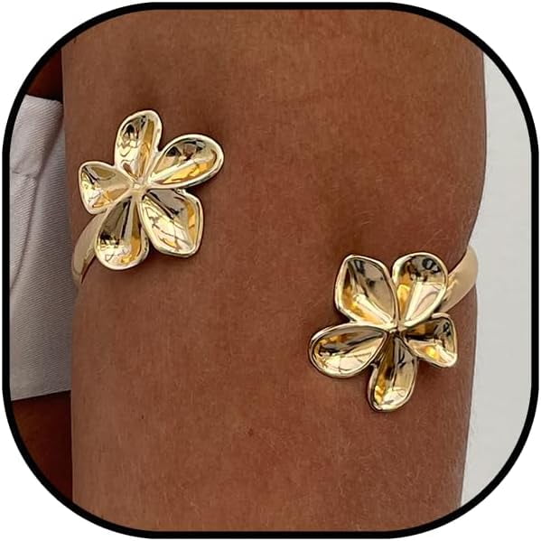 Upper Arm Bracelet Cuff Jewelry for Women Gold Arm Cuff Adjustable ...