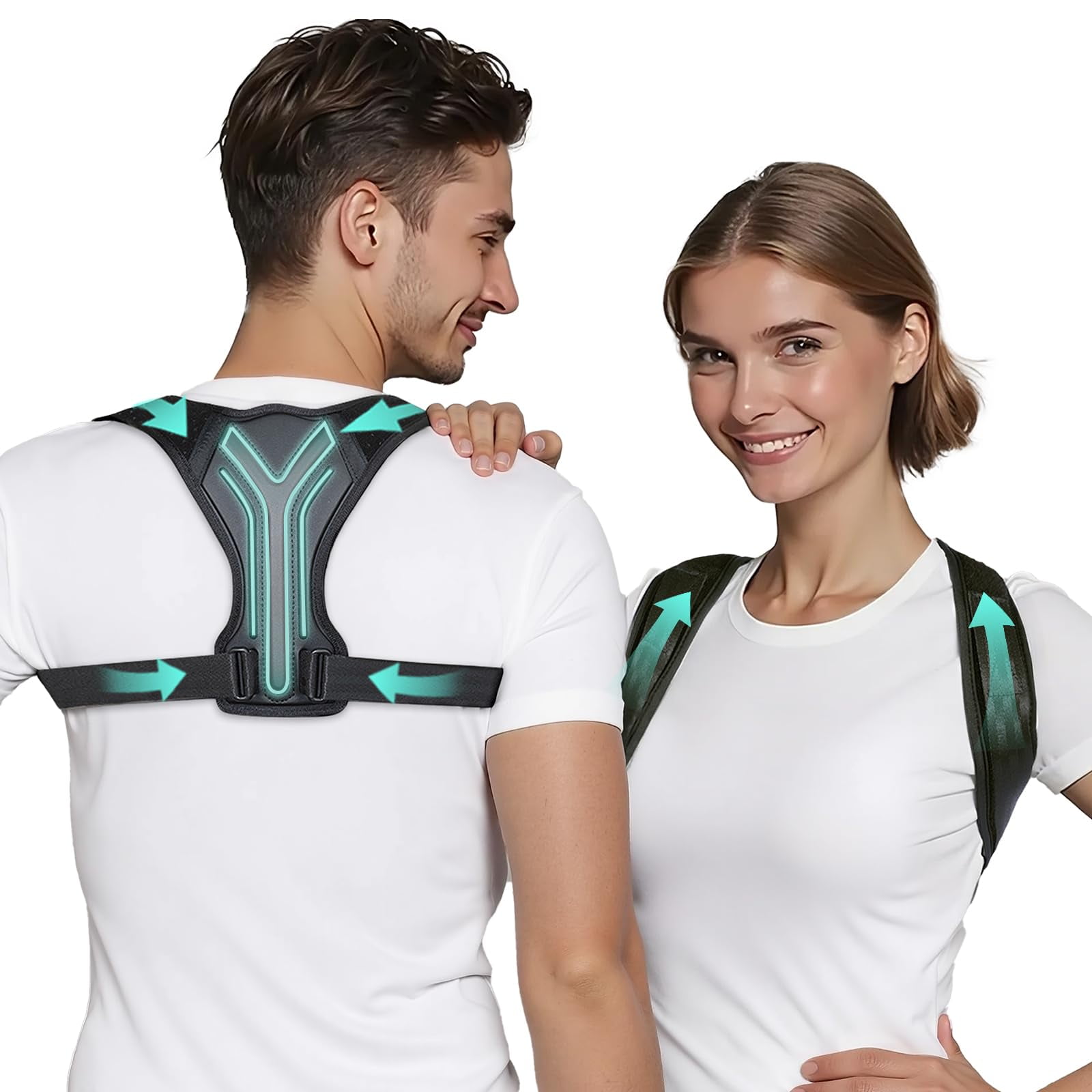 Upper Back Brace Posture Corrector For Women & Men,Back Straightener ...