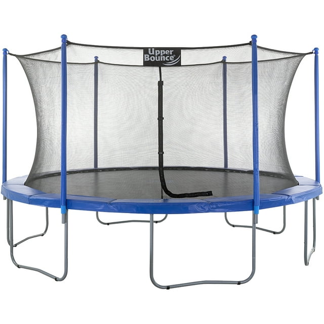 Upper Bounce 15-Foot Trampoline, with Enclosure Net, Blue - Walmart.com