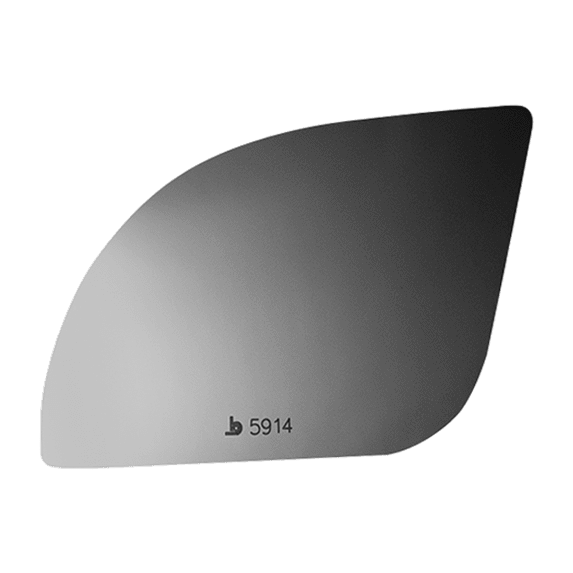Upper Convex Driver Side Replacement Mirror Glass for 2017-2018 Hyundai ...