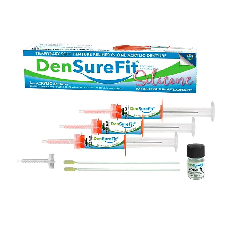 Upper Denture Reline Kit, Soft Silicone Denture Reliner Repair and Care ...