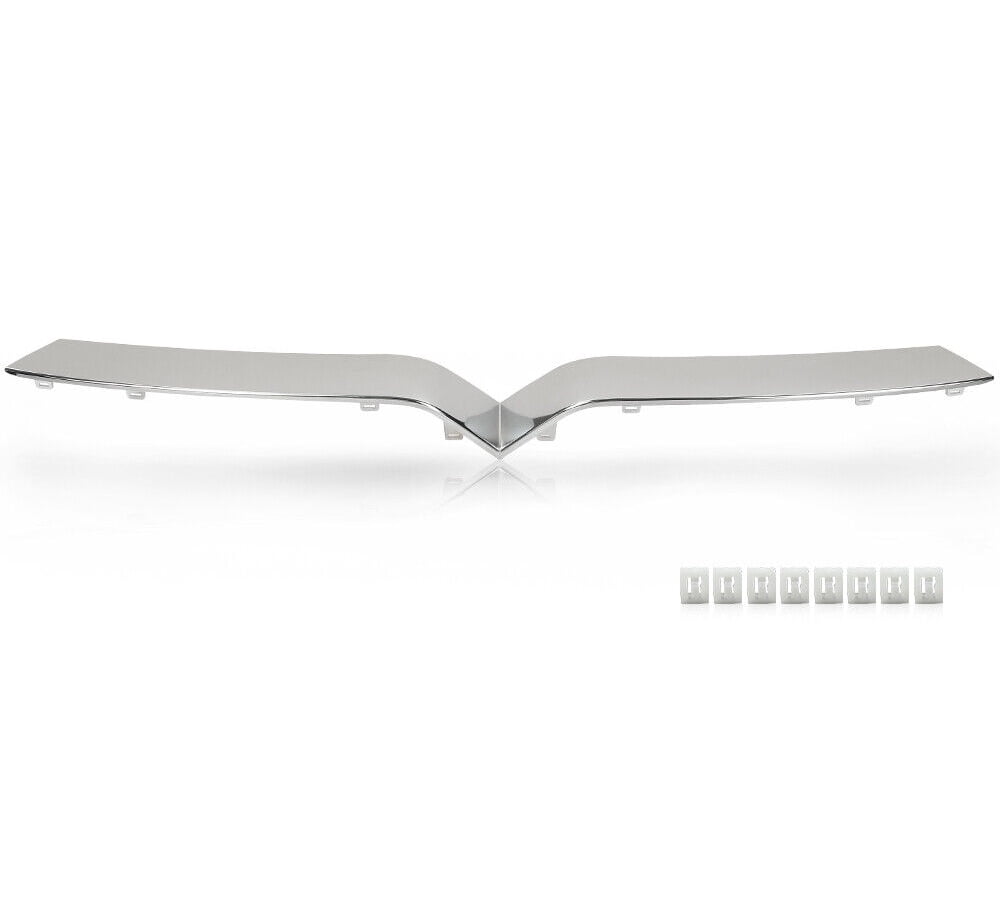 Upper Grille Bright Chrome Trim Fit For 2016-2020 Tesla Model X 1047022 ...