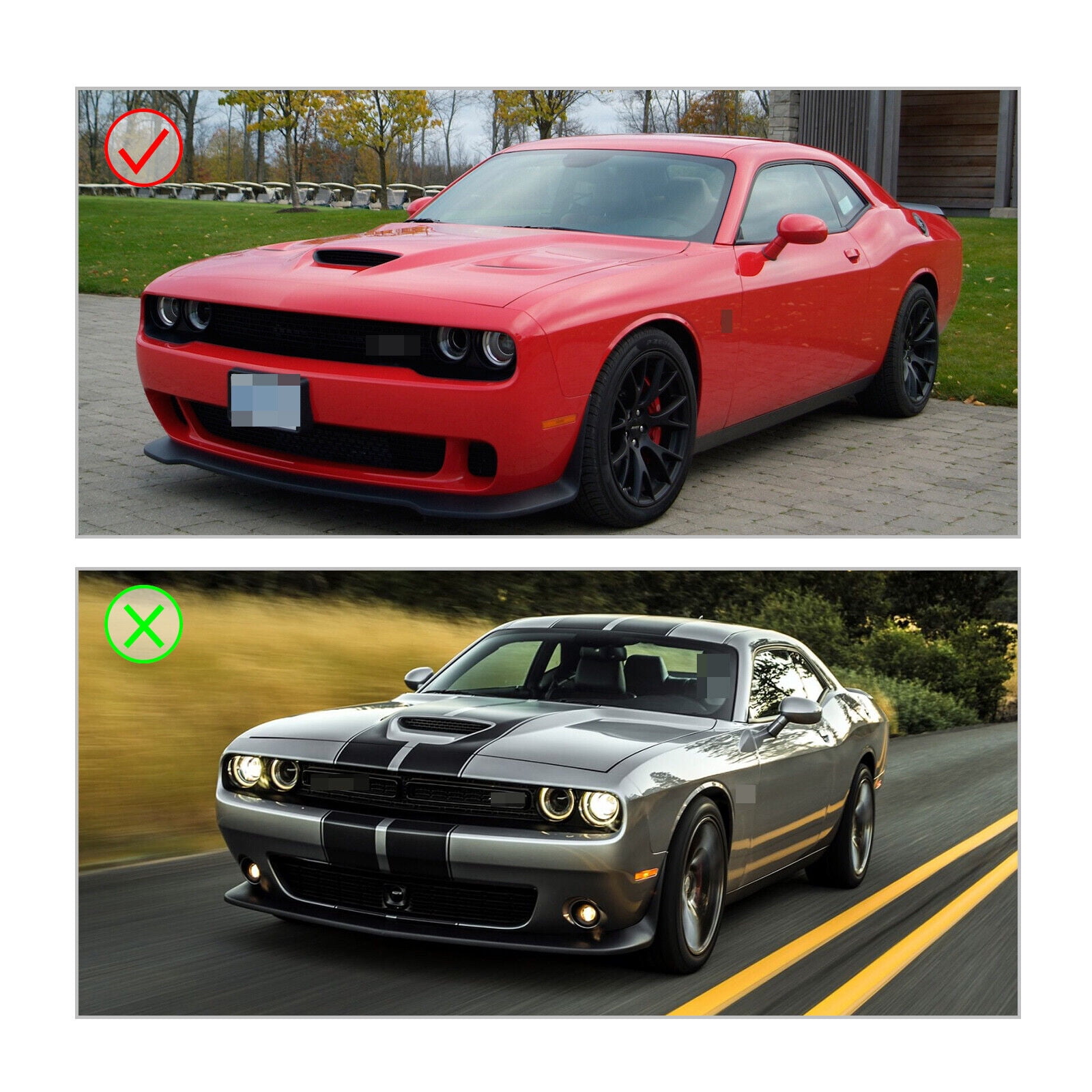 Upper Grille Reinforcement 68258751AB For 2015-2022 Dodge Challenger ...