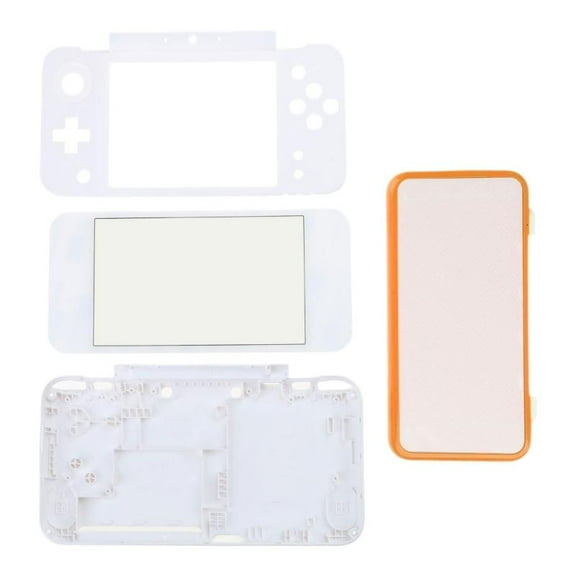 Full Housing Case Shell for Nintendo 3DS XL, White Black Full Cover ...