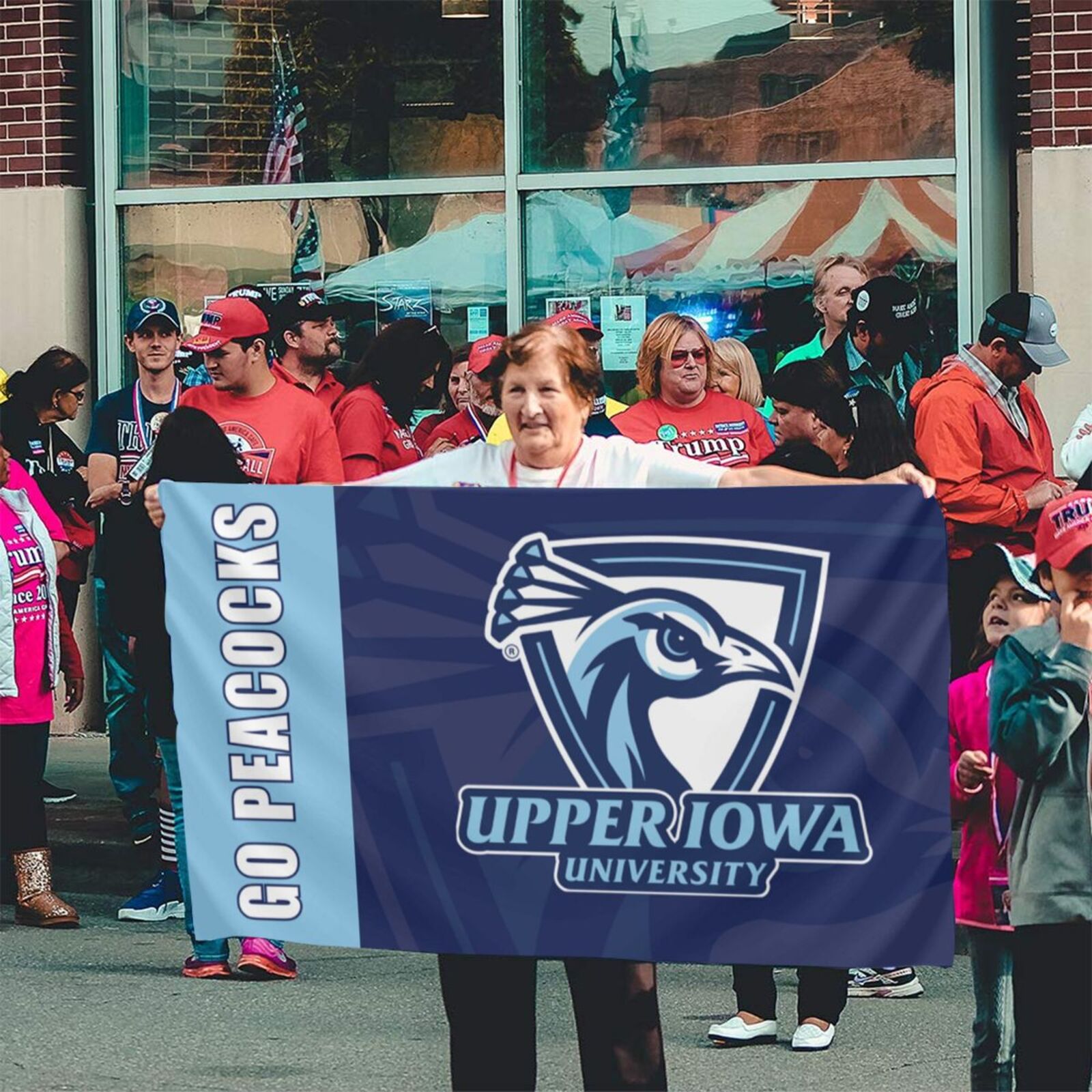 Upper Iowa University Logo Flag 3x5 FT Holiday Banner Garden Yard House ...