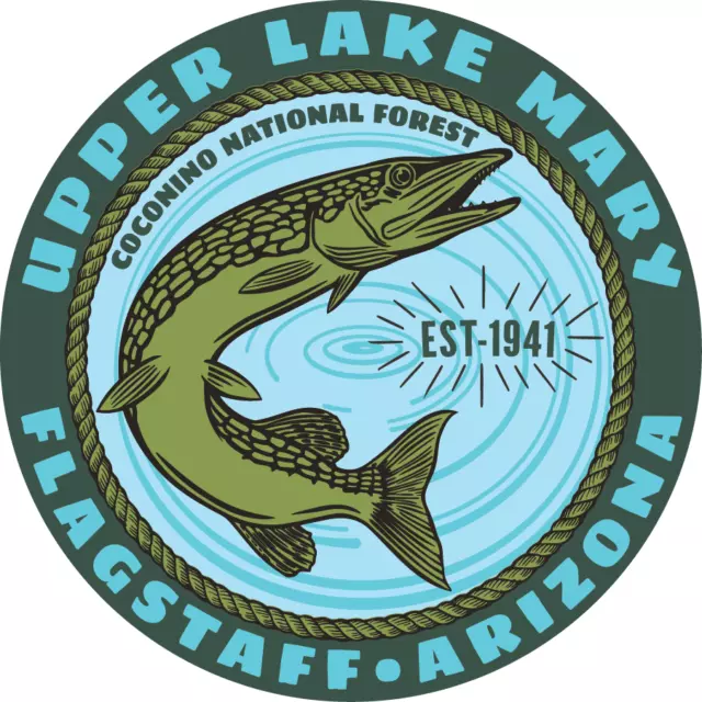 Upper Lake Mary Northern Pike Fishing Decal Coconino Forest Flagstaff ...