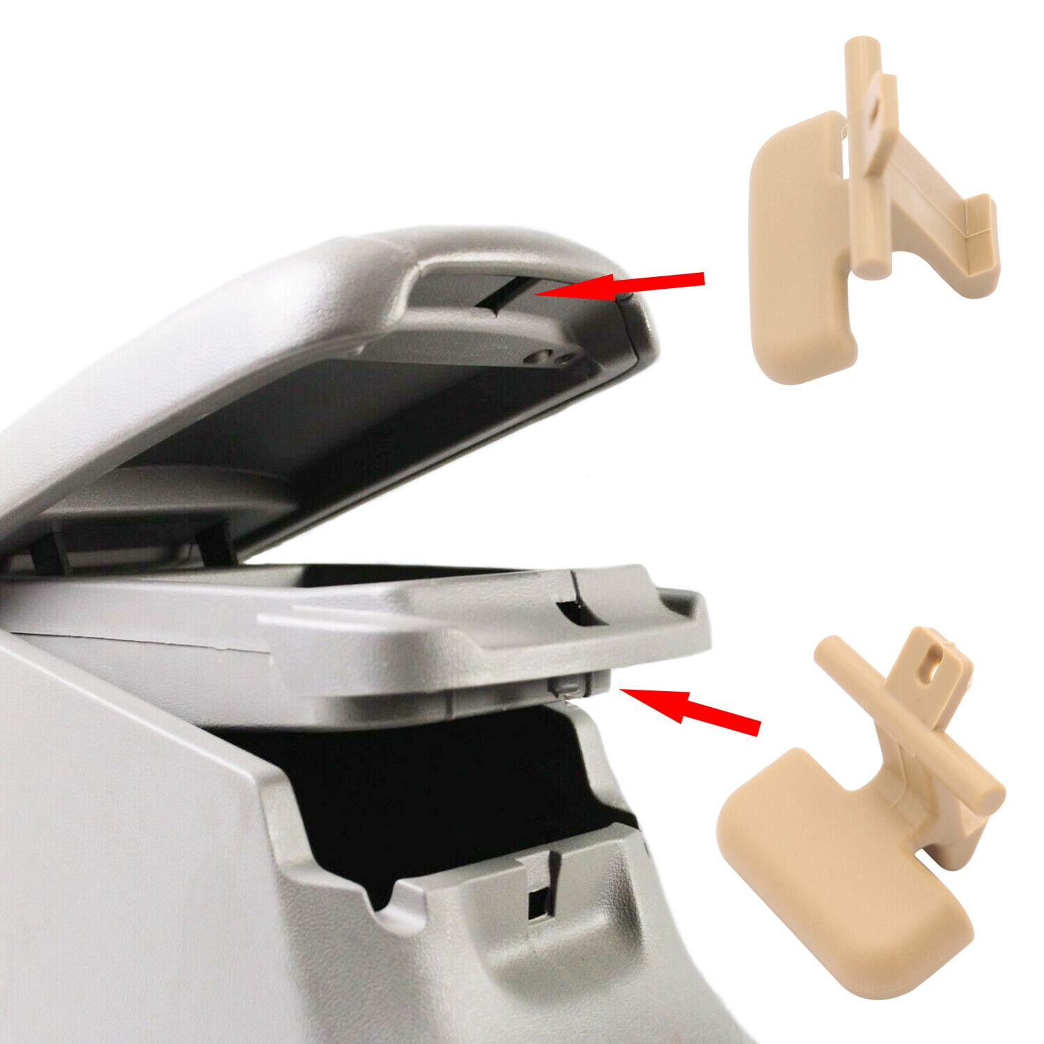 Upper & Lower Center Console Armrest Latch Clips Fit for 2009-2010 ...