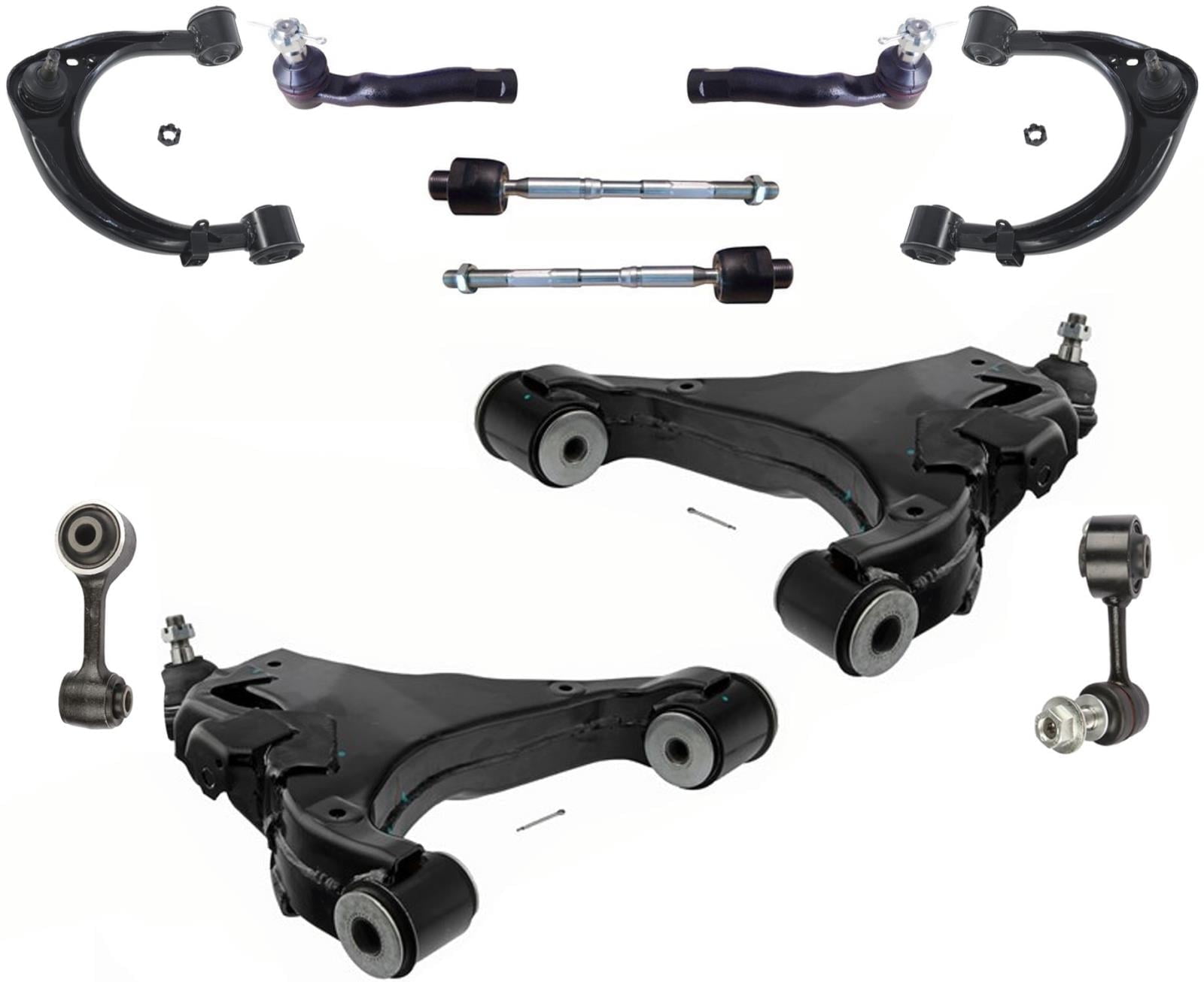 Upper Lower Control Arms Tie Rods & Links For Toyota Land Cruiser 2008 ...