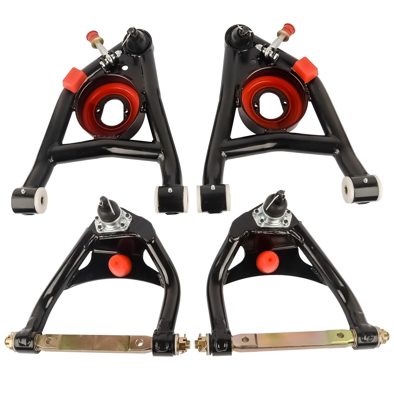 GELUOXI 4Pcs Upper & Lower Engine Rocker Arm Kit for Buick Skylark ...