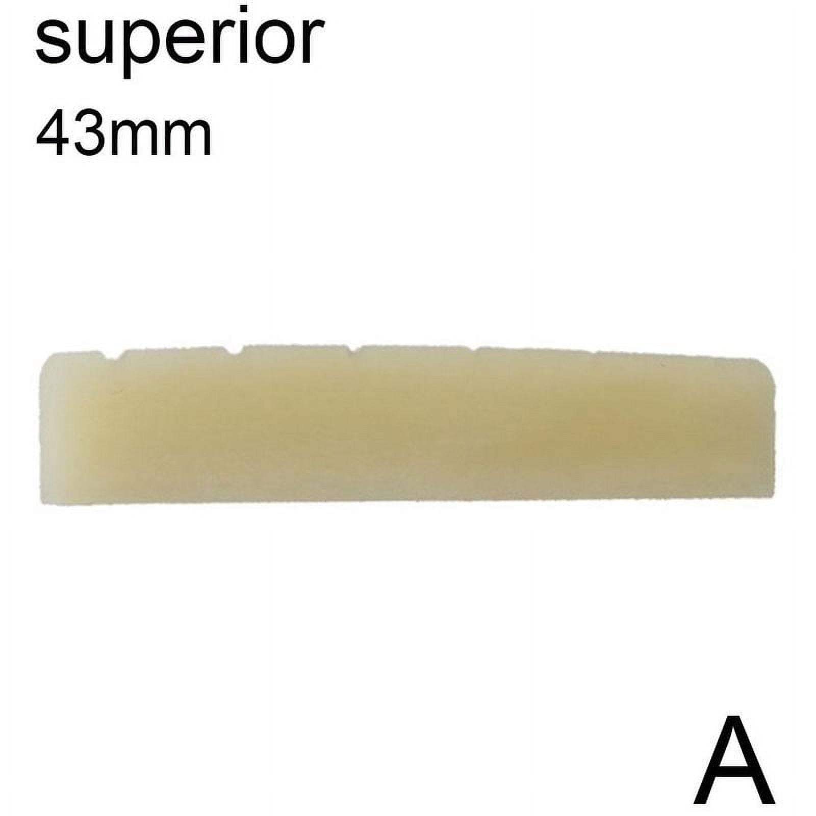 Upper Nut 43mm Natural Ox Bone Nut Folk Guitar Nut Ukulele - Walmart.com