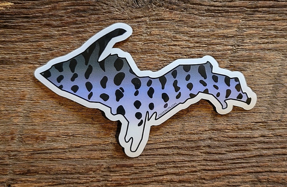 Upper Peninsula Musky Skin Sticker Decal - Walmart.com
