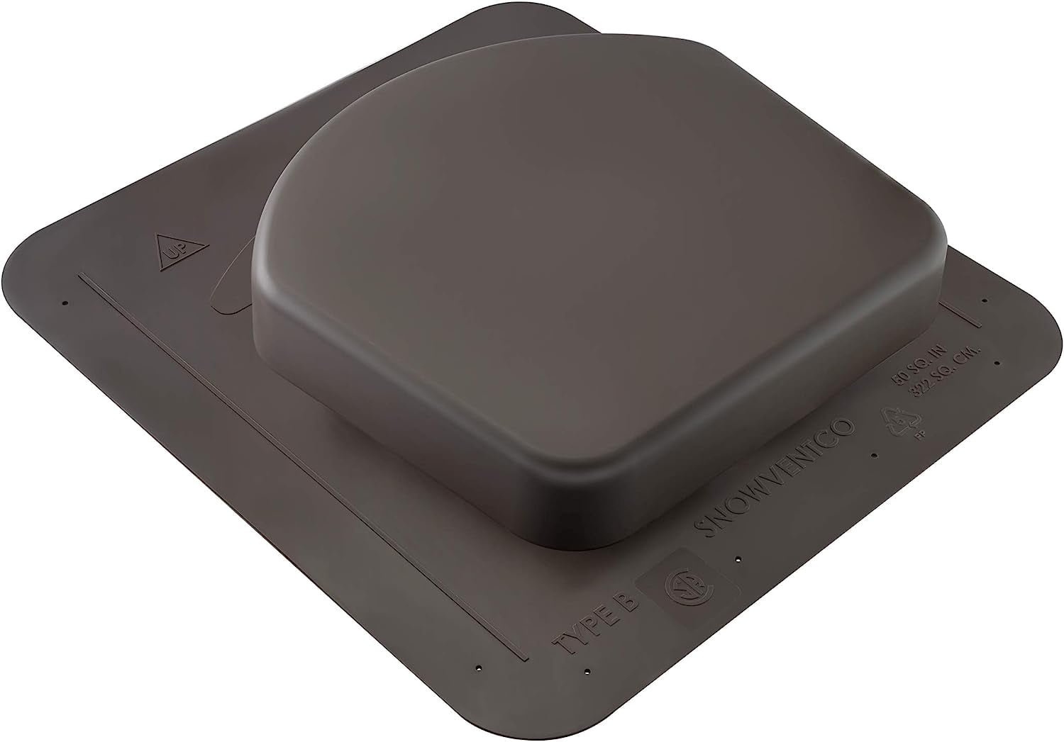 Upper Roof Exhaust Vent, 50 sq. in. (Brown) - Walmart.com