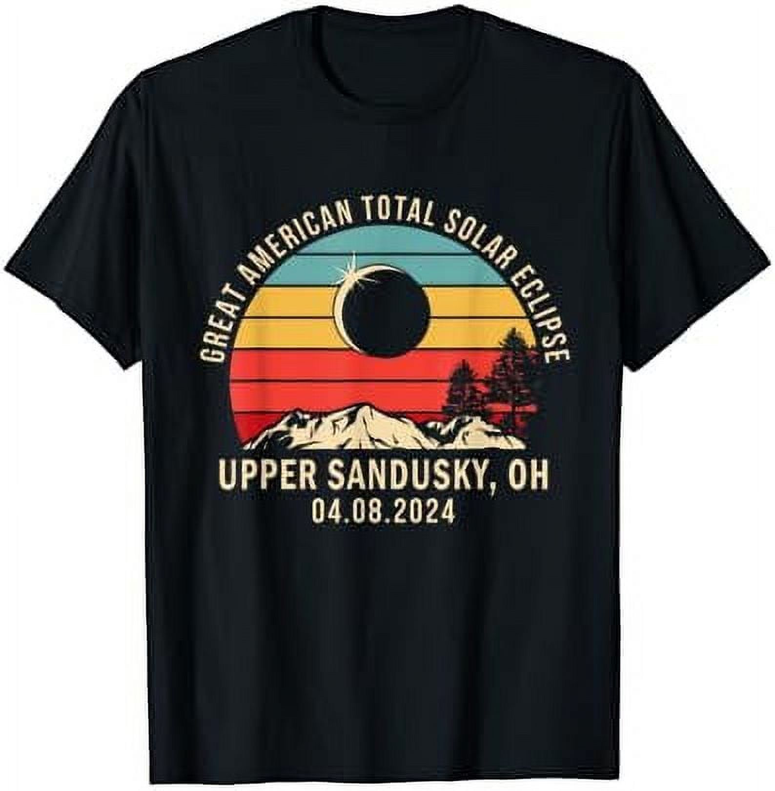 Upper Sandusky, OH Ohio Total Solar Eclipse 2024 T-Shirt - Walmart.com