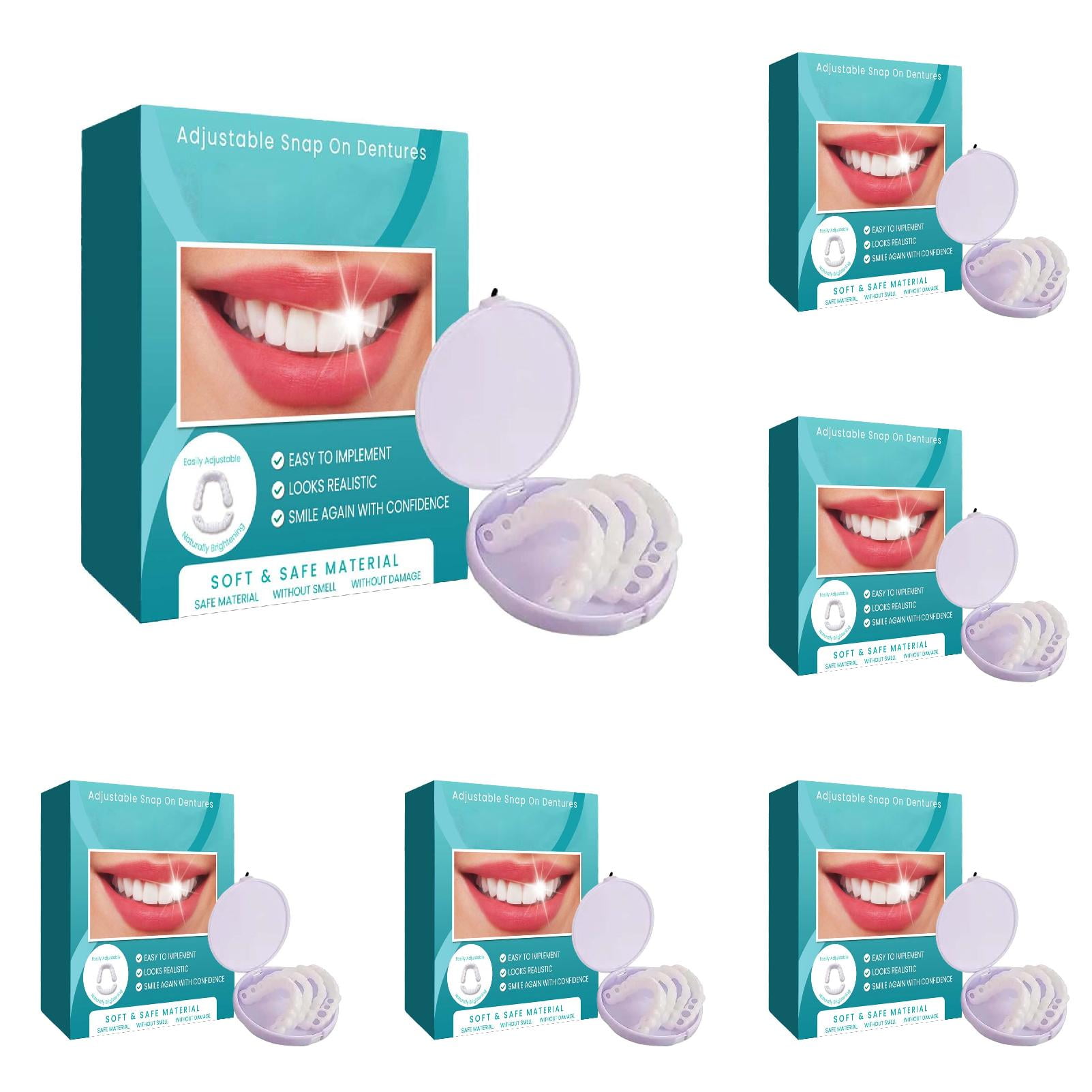 Upper and Lower Dentures for Women and Men, Full Denture Kit, Teeth ...