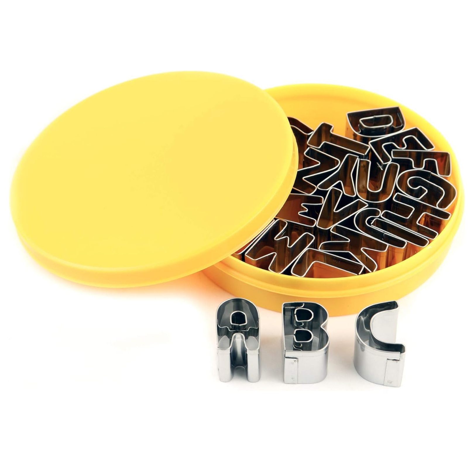 Uppercase Alphabet Cookie Cutters Stainless Steel Twenty-Six-Piece Set ...