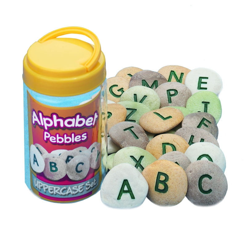Uppercase Alphabet Pebbles, Set of 26 | Bundle of 2 Sets - Walmart.com