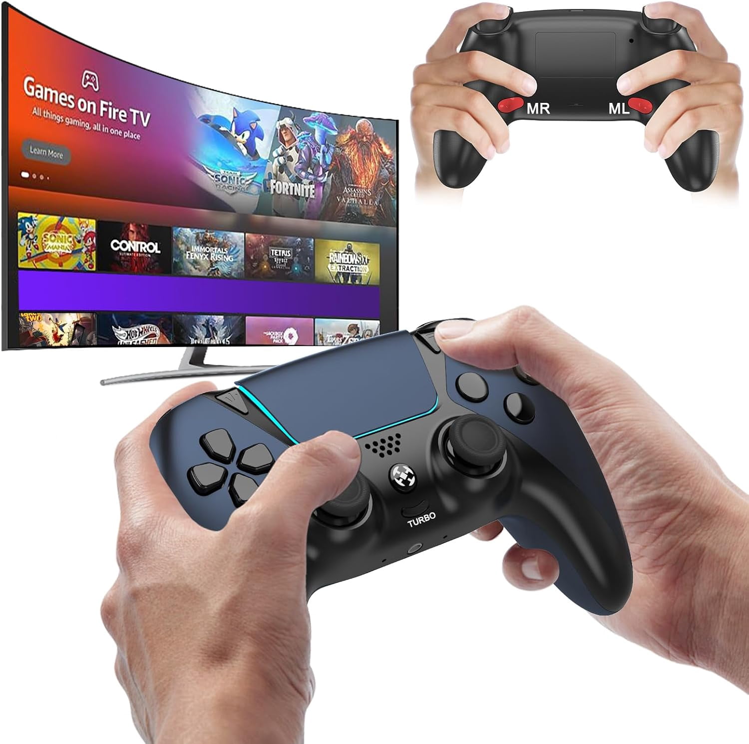 Upraded for Luna Controller with Back Paddles,Turbo,Wireless Fire TV ...