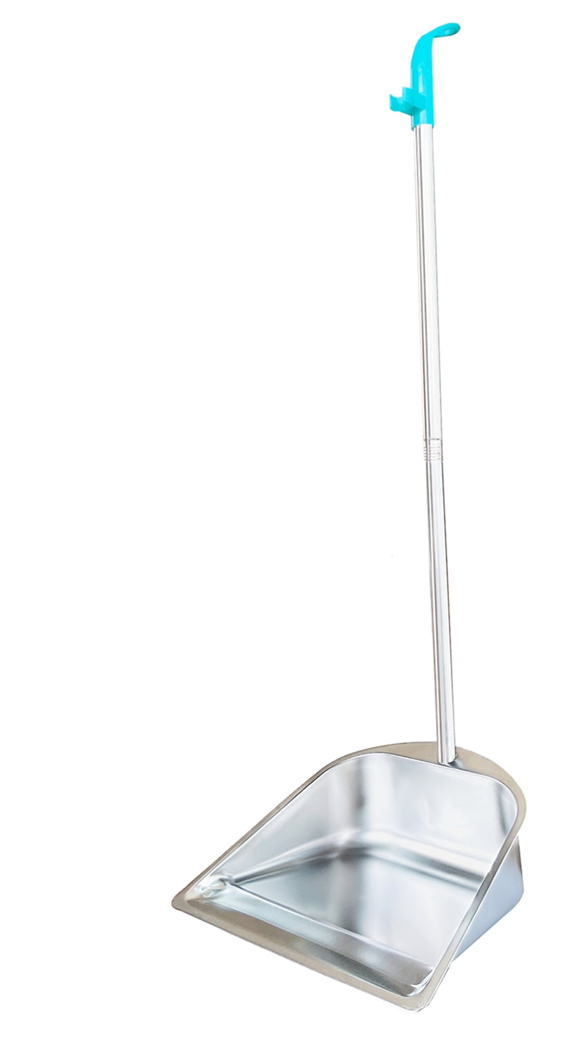 Upright Dust Pan, 33.5x10.7x10.3in Stainless Steel Dustpan Long Handle ...